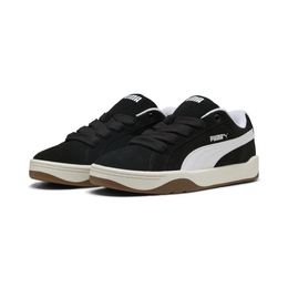 Sneaker Puma "Park Lifestyle Easy Suede Sneakers Erwachsene", Herren, Gr. 39, schwarz, wei&szlig; gum beige, Obermaterial: Synthetik, Kuhleder, Textil; Futter: Textil; Innensohle: Textil; Laufsohle: Gummi, Schuhe Sneaker
