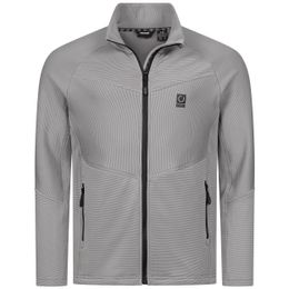 Fleecejacke LPO "Kaspar MN", Herren, Gr. XL, grau, Fleece, 94% Polyester. 6% Elasthan, regular fit h&uuml;ftbedeckend, Jacken Fleecejacke