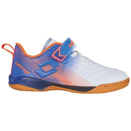 Hallenschuh Lotto, Kinder, Gr. 36, wei&szlig;, blau, Synthetik, mehrfarbig, Schuhe Hallenschuh, - f&uuml;r Hallensportarten wie Handball geeignet