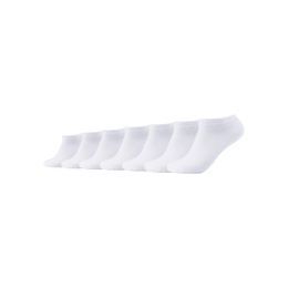 Sneakersocken Camano "ca-soft", Herren, Gr. 35-38, wei&szlig;, Baumwollmischung, unifarben, normal, Socken Sneakersocken, mit weichem Komfortbund ohne dr&uuml;ckende N&auml;hte