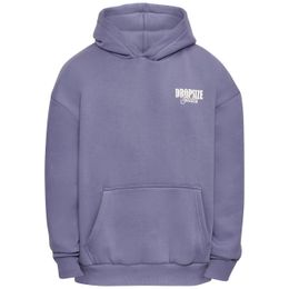 Kapuzenpullover DROPSIZE "Dropsize Herren Dropsize Heavy Oversize Dropsize Studios Hoodie", Herren, Gr. L, blau granite, 70% Baumwolle, 30% Polyester, mehrfarbig, oversize, ohne Ausschnitt, Pullover Kapuzenpullover