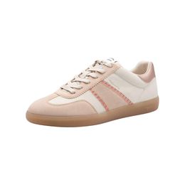 Sneaker Tamaris "Tamaris Sneaker Leder/Synthetik", Damen, Gr. 37, rose, Leder, Synthetik, Schuhe Sneaker