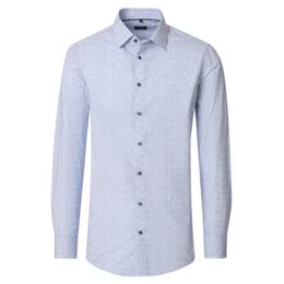 Businesshemd Venti "Venti Businesshemd Print", Herren, Gr. 40, Normalgr&ouml;&szlig;en, blau, 100% Baumwolle, bedruckt, comfort fit, Hemden
