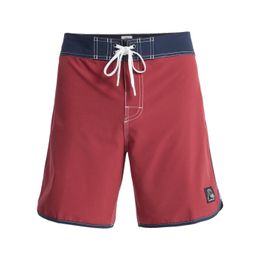 Boardshorts Quiksilver "Original Scallop 18", Herren, Gr. 34L, burnt russet, Obermaterial: 92% Microfaser, 8% Elasthan;, Hosen
