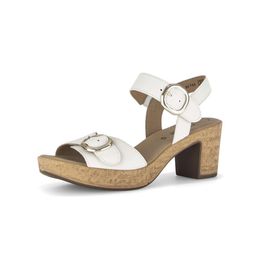 Riemchensandale Gabor "Riemchensandale", Damen, Gr. 43, creme, Schuhe Riemchensandale