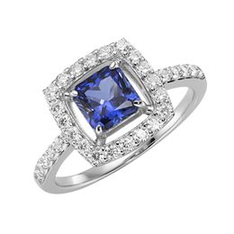 Silberring "in blau, fuchsia oder lila, Zirkonia wei&szlig;, Silber 925" Gr. 50, blau, Giorgio Martello MILANO, Fingerringe, Damen, 50, Silber 925 (Sterlingsilber), Silberring