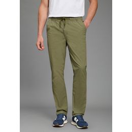 Schlupfhose Bruno Banani, Herren, Gr. L, N-Gr, khaki, Web, Obermaterial: 98% Alpaka, 2% Elasthan, unifarben, bequem lang, Hosen Schlupfhose, aus Alpaka und Elasthan, gerades Bein
