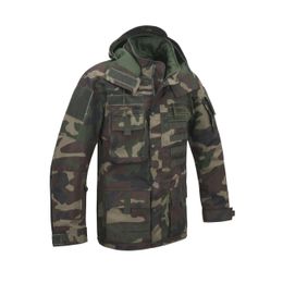 Winterjacke Brandit "Brandit Herren Performance Outdoorjacket", Herren, Gr. M, woodland, 100% Polyester, mehrfarbig, normal, ohne Ausschnitt, Jacken Winterjacke