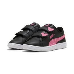Sneaker Puma "Smash 3.0 Hearty Sneakers M&auml;dchen", Damen, Gr. 27,5, schwarz magic rose pink, Obermaterial: Textil, Synthetik; Futter: Textil; Innensohle: Textil; Laufsohle: Gummi, Schuhe Sneaker