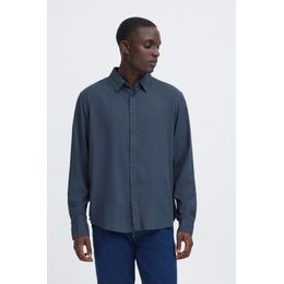 Langarmhemd Blend "BHBOBBY LINEN L/S", Herren, Gr. XL, N-Gr, salute, Web, Obermaterial: 55% Leinen, 45% Viskose, unifarben, regular fit, Hemden