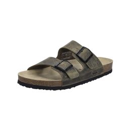 Pantolette Josef Seibel "Josef Seibel Pantoletten Leder", Herren, Gr. 44, oliv, Leder, Schuhe Pantolette