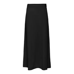 Maxirock Only "ONLCHIGO SAKURA LONG SKIRT WVN", Damen, Gr. XS, schwarz aop:flower, Web, Obermaterial: 55% Viskose, 45% Nylon, bedruckt, kn&ouml;chellang, R&ouml;cke Maxirock, Viskosemischung