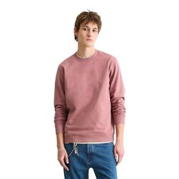Marc O'Polo Sweatshirt MARC O'POLO DENIM "aus weichem Bio-Baumwoll-Sweat", Herren, Gr. L, dusty rasberry, Obermaterial: 100% Baumwolle, unifarben, regular fit, Rundhals, Sweatshirts Sweatshirt