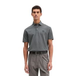 Marc O'Polo Poloshirt MARC O'POLO "aus reiner Bio-Baumwolle", Herren, Gr. XL, light graphite, Obermaterial: 100% Baumwolle, unifarben, regular fit, Shirts