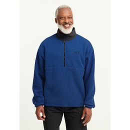 Stehkragenpullover Jack Wolfskin "SUMETRO HZ M", Herren, Gr. XXL (58), blauorchid, Obermaterial: 100% POLYESTER. Futter: 100% POLYESTER, Pullover Stehkragenpullover