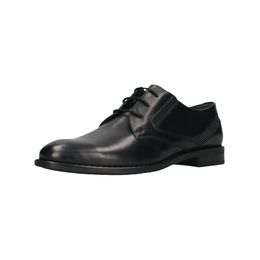 Schn&uuml;rschuh Bugatti "Bugatti Businessschuhe Leder", Herren, Gr. 44, schwarz, Leder, Schuhe Schn&uuml;rschuh