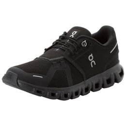 Sneaker On RUNNING "On RUNNING CLOUD 6", Damen, Gr. 41, schwarz, schwarz, Synthetik, Schuhe Sneaker