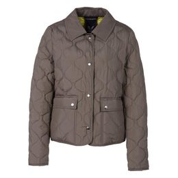 Fuchs & Schmitt Steppjacke FUCHS SCHMITT, Damen, Gr. 38, schilf, Web, Obermaterial: 100% Polyester, unifarben, regular fit normal, Rundhals, eingefasste Kante, Jacken Steppjacke, modische Steppung, Regular Fit, gro&szlig;e Taschen mit Druckkn&ouml;pfen