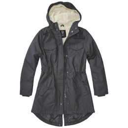 Parka Brandit "Brandit Damen Ladies Marsh Lake Parka", Damen, Gr. XS, anthrazit, 80% Polyester, 20% Baumwolle, unifarben, normal, ohne Ausschnitt, Jacken Parka