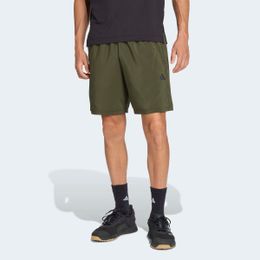 Shorts adidas Performance "TRAIN ESSENTIALS WOVEN TRAINING", Herren, Gr. M, Lang, night cargo, schwarz, Obermaterial: 100% Polyester, Hosen Shorts, Essentials Woven Trainingsshorts