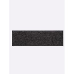 Fu&szlig;matte Salonloewe Gr. 2, schwarz, B:30cm H:7mm L:100cm, Kunstfaser, Polyamid, Teppiche, Fu&szlig;matte