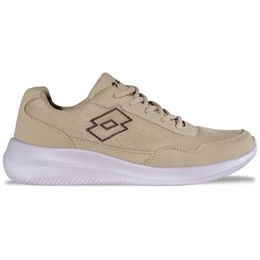 Sneaker Lotto, Herren, Gr. 37, sand, taupe, Kunstfaser, Synthetik, unifarben, Schuhe Sneaker, - extra leicht & bequem