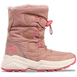 Winterboots Lotto, M&auml;dchen, Gr. 26, rosa (rose, pink), Synthetik, Textil, mehrfarbig, Schuhe Winterboots, - mit Rei&szlig;verschluss auf der Innenseite
