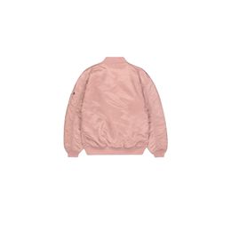 Bomberjacke Alpha Industries "MA-1 Core W", Damen, Gr. M/L, rosa (silber pink), Obermaterial: 100% Nylon; Futter: 100% Nylon; F&uuml;llung: 100% Polyester, Jacken Bomberjacke