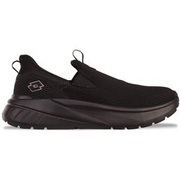 Sneaker Lotto, Damen, Gr. 44, schwarz, Textil, unifarben, Schuhe Sneaker, - ohne Schn&uuml;ren - einfach reinschl&uuml;pfen