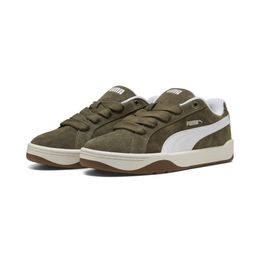 Sneaker Puma "Park Lifestyle Easy Suede Sneakers Erwachsene", Herren, Gr. 40.5, loden gr&uuml;n wei&szlig;, Obermaterial: Synthetik, Kuhleder, Textil; Futter: Textil; Innensohle: Textil; Laufsohle: Gummi, Schuhe Sneaker