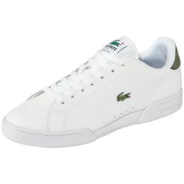 Sneaker Lacoste "Lacoste CARNABY CUP", Herren, Gr. 42, wht, khk, Leder, Schuhe Sneaker