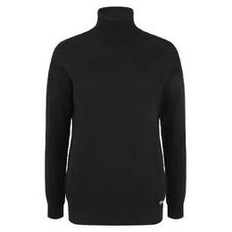 Rollkragenpullover oxmo "Rollkragenpullover OSSina", Damen, Gr. XS, schwarz, Obermaterial: 100% Baumwolle CO., Pullover Rollkragenpullover