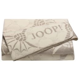 JOOP! Wohndecke Cornflower Double, Wei&szlig;, Hellgrau, Beige, Textil, Abstraktes, 150x200 cm, Made in Germany, Oeko-Tex&reg; Standard 100, Kettelrand, pflegeleicht, Wohntextilien, Decken, Kuscheldecken