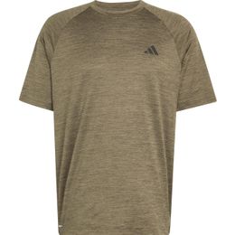 Adidas TECHESS Funktionsshirt Herren - Gr&ouml;&szlig;e M - oliv