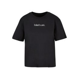 Miss Tee Shirt 'I Don ́t Care' Damen Gr&ouml;&szlig;e M schwarz / wei&szlig;