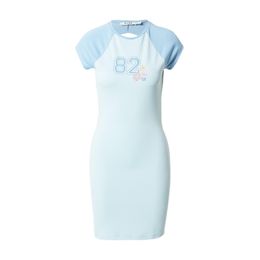 NA-KD Kleid Damen Gr&ouml;&szlig;e 40 hellblau / gelb / rosa / wei&szlig; Winterkleid
