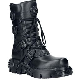 New Rock Nomada Black Stiefel schwarz in EU40 M. 373-S18