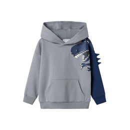name it Sweatshirt 'NMMNASH' Jungen Gr&ouml;&szlig;e 92 taubenblau / dunkelblau / schwarz / wei&szlig;