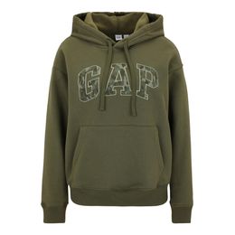 GAP Petite Sweatshirt 'HERITAGE' Damen Gr&ouml;&szlig;e S grau / gr&uuml;n / dunkelgr&uuml;n