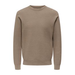 Only & Sons Only & Sons Pullover 'ONSMORGAN' Herren Gr&ouml;&szlig;e L camel