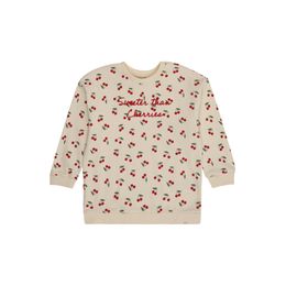 Only Mini Sweatshirt 'KMGCHERRY' M&auml;dchen Gr&ouml;&szlig;e 98 creme / oliv / dunkelrot