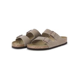 Birkenstock Low-Top Sneaker - Sandale Arizona Natural Leather - Gr. 41 (EU) - in Beige - f&uuml;r Damen