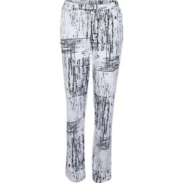 w&auml;schepur w&auml;schepur Damen Schlafanzug in Single-Jersey-Qualit&auml;t, wei&szlig;-schwarz, Gr&ouml;&szlig;e 40/42