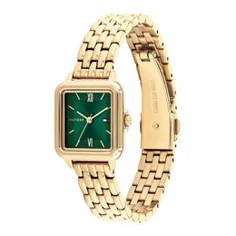 Tommy Hilfiger Uhr 'Mia' Damen Gr&ouml;&szlig;e One Size gold / gr&uuml;n