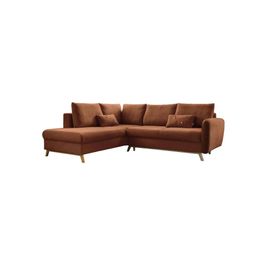 Miuform Ecksofa mit Schlaffuntkion Scandic Lagom rot Ma&szlig;e (cm): B: 242 H: 90 Sofas > Sofas nach Material > Stoffsofas &raquo; Sofa DE