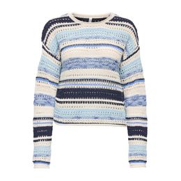 Only Pullover 'ONLAMELIE' Damen Gr&ouml;&szlig;e L navy / royalblau / himmelblau / greige