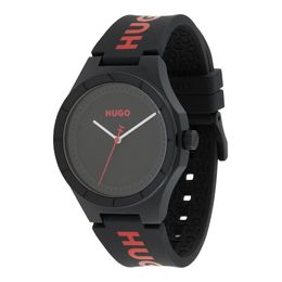 Hugo Analog Watch 'LIT FOR HIM' male Black size One Size