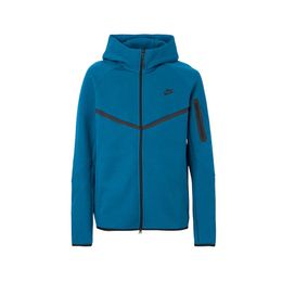 Nike Sportswear Sweatjacke 'TECH FLEECE' Herren Gr&ouml;&szlig;e L azur / schwarz