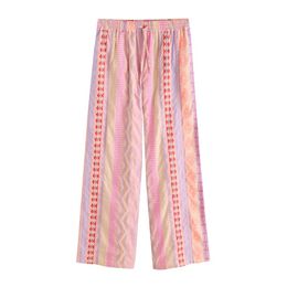 next Hose Damen Gr&ouml;&szlig;e 36 beige / helllila / pink / rot