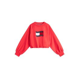 Tommy Hilfiger Sweatshirt M&auml;dchen Gr&ouml;&szlig;e 122 navy / rot / wei&szlig;